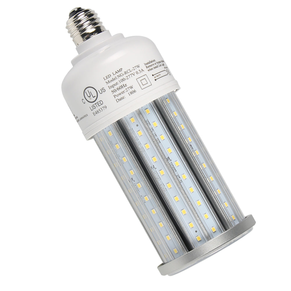NG-RCL-27W Solid State Corn Bulb E26 w/ E39 adapter 3800LM 5YR 5000k D ...